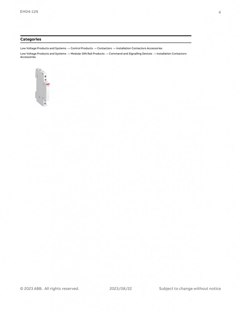 ABB EH04-11N technical document page 4