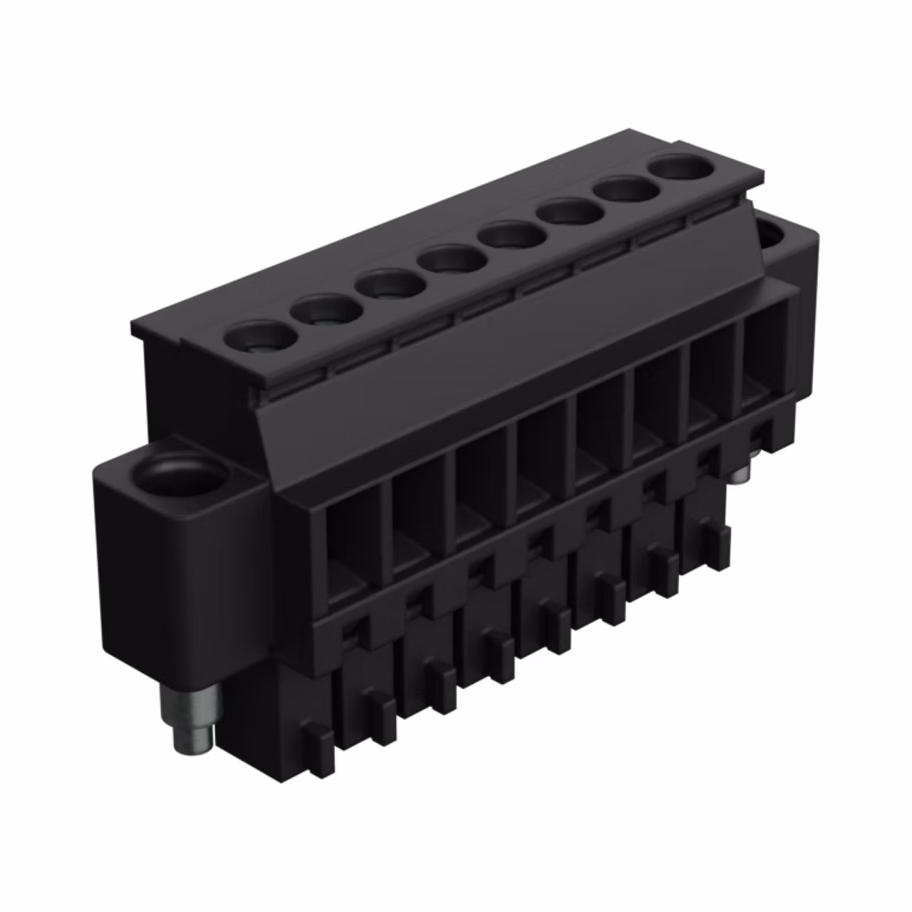 3.50mm Pitch Eurostyle Vertical Plug, with Retention Screws, Front Wire Entry, 8 Circuits for sale