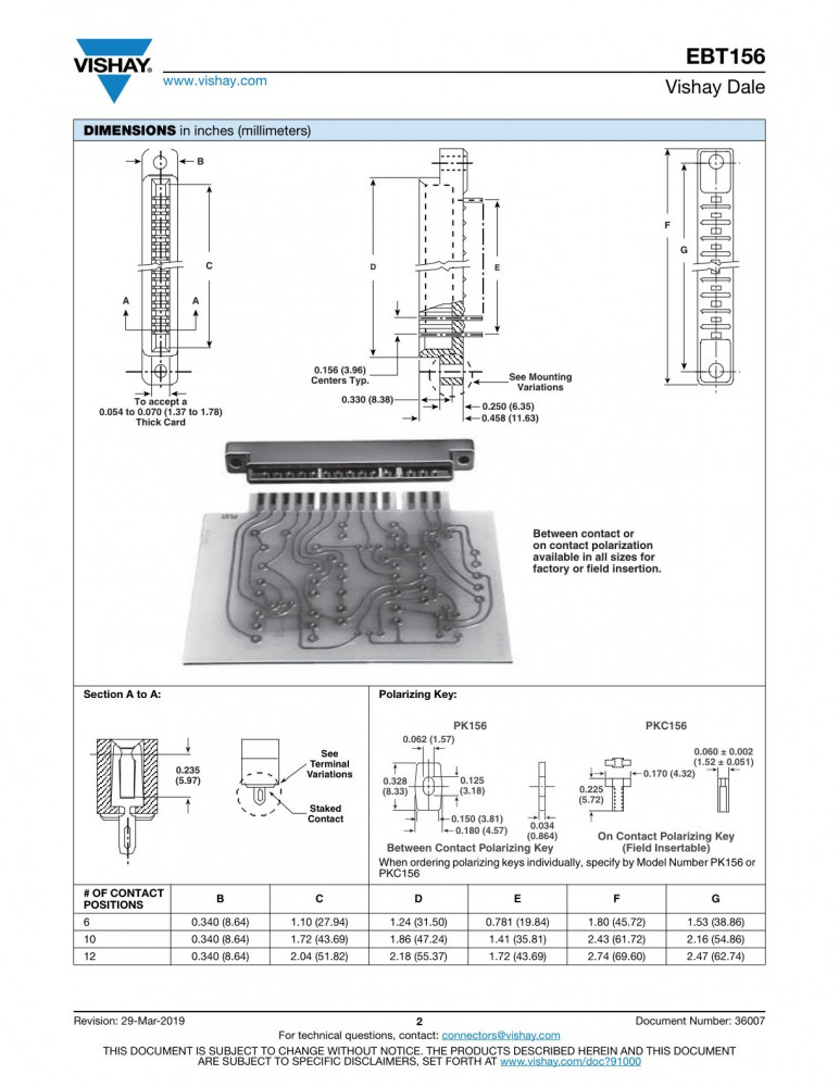 VISHAY EBT156 technical document page 2