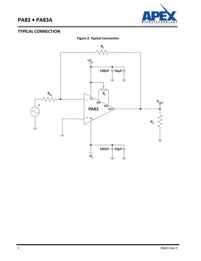 PA83M datasheet page 2