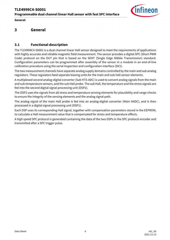 TLE4999C4-S0001 datasheet page 6