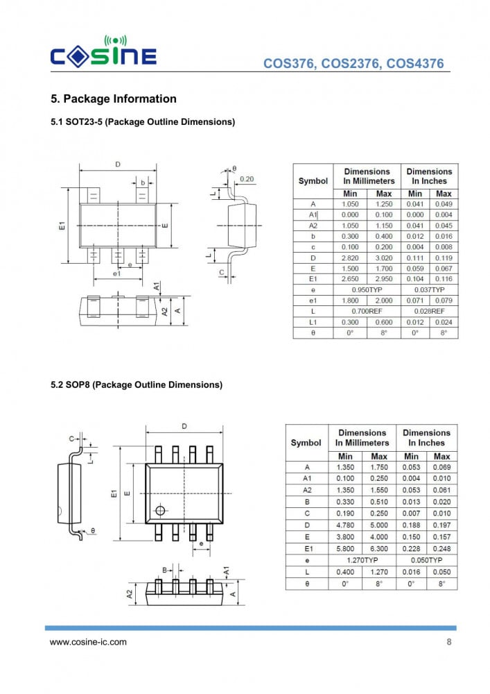 COS2376 datasheet page 8