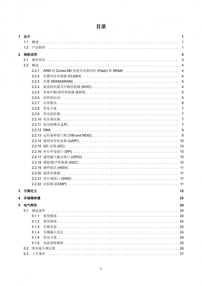 MM32SPIN05NW datasheet page 2