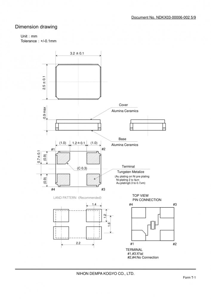 NDK STDCRG2-27M datasheet page 5