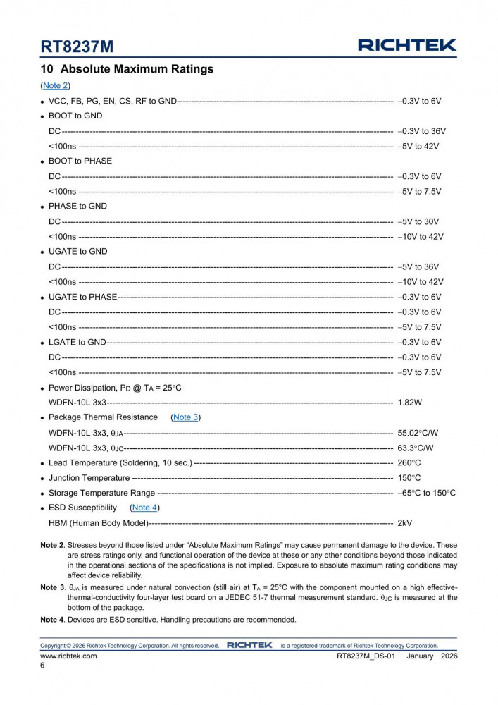 RT8237M datasheet preview, page 6