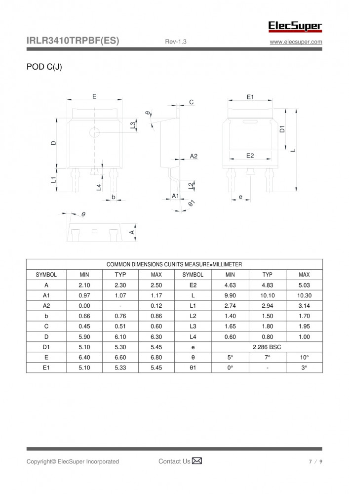 IRLR3410TRPBF(ES) datasheet page 7