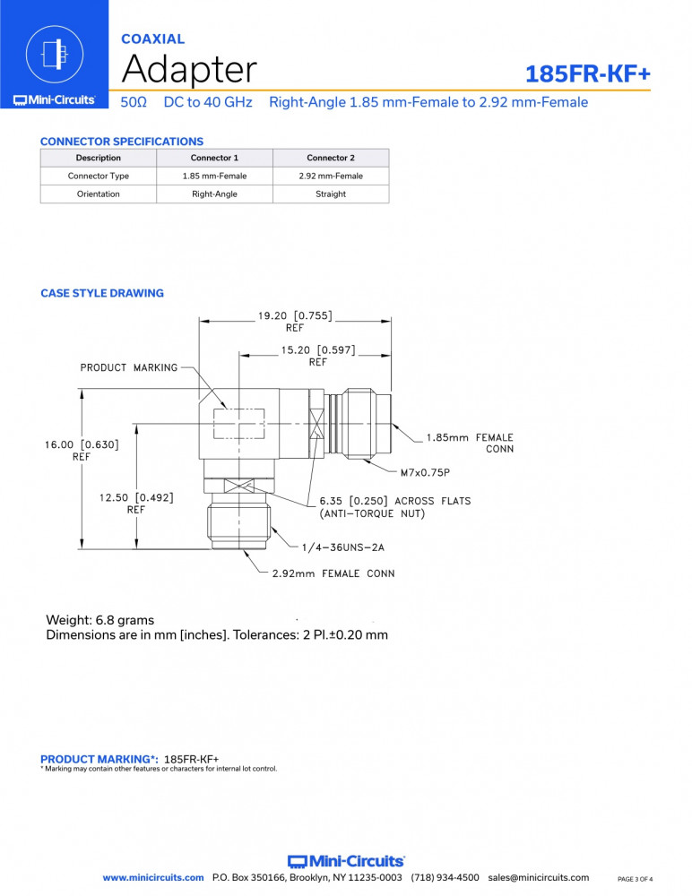 185FR-KF+ technical document page 3