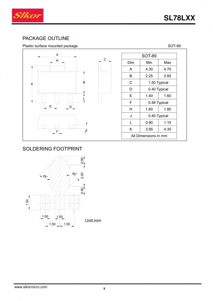 SL78L08 datasheet page 9