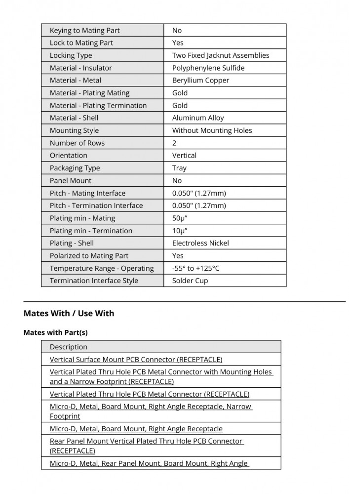 Technical document page 2 for MM-212-009-113-2200