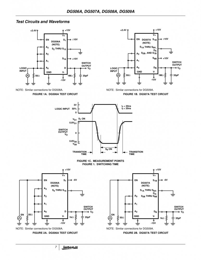 DG507AAK/B datasheet page 7