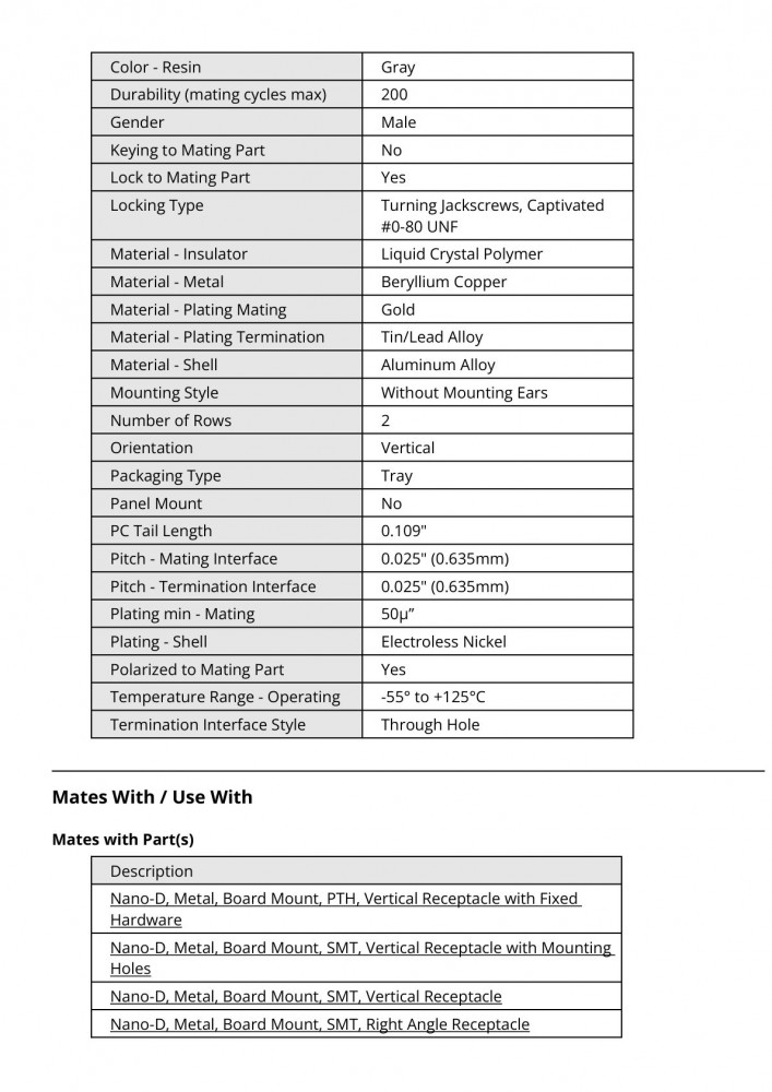 Technical document page 2 for NK-2G2-051-135-JC00
