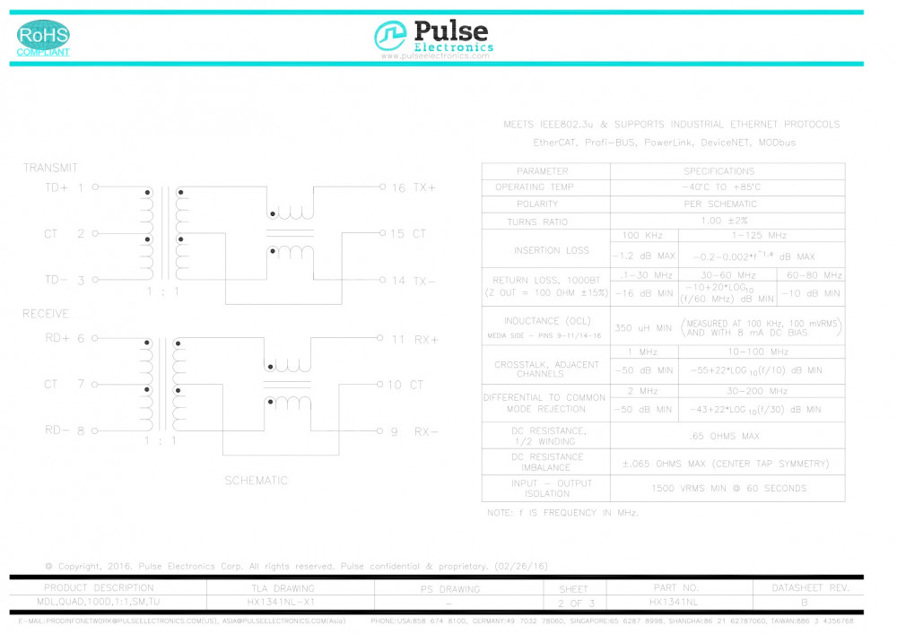 HX1341NLT datasheet page 2