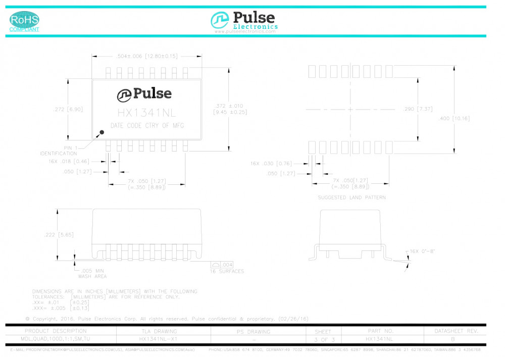HX1341NLT datasheet page 3