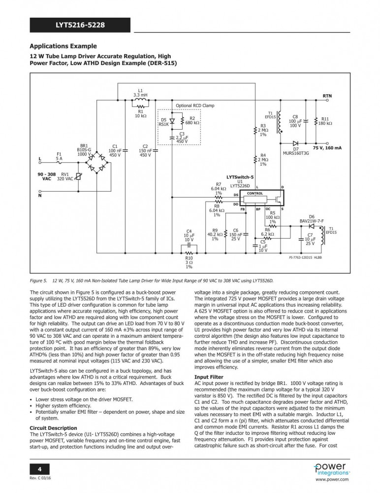 LYT5226D-TL datasheet page 4