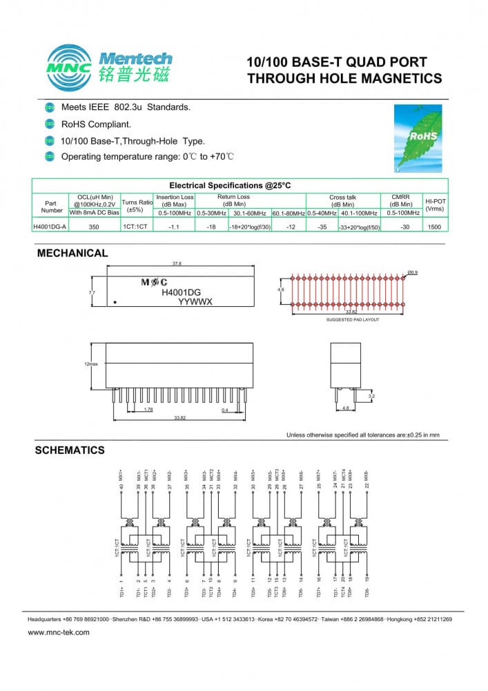 H4001DG-A datasheet page