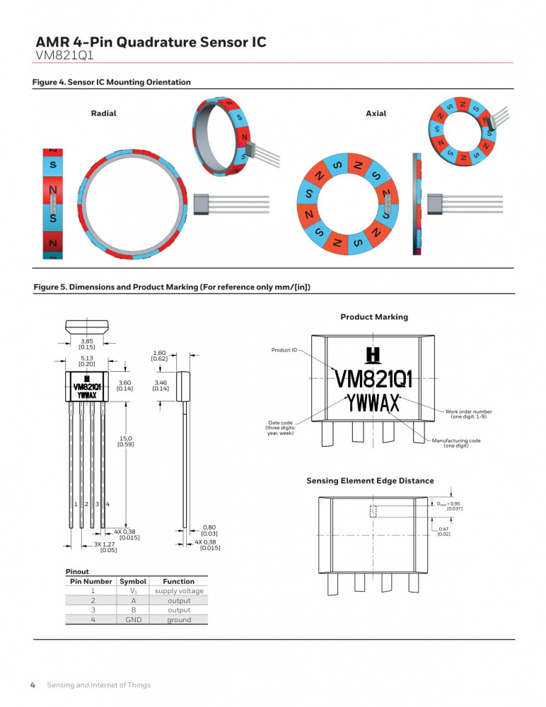 Honeywell sensor IC document page 4