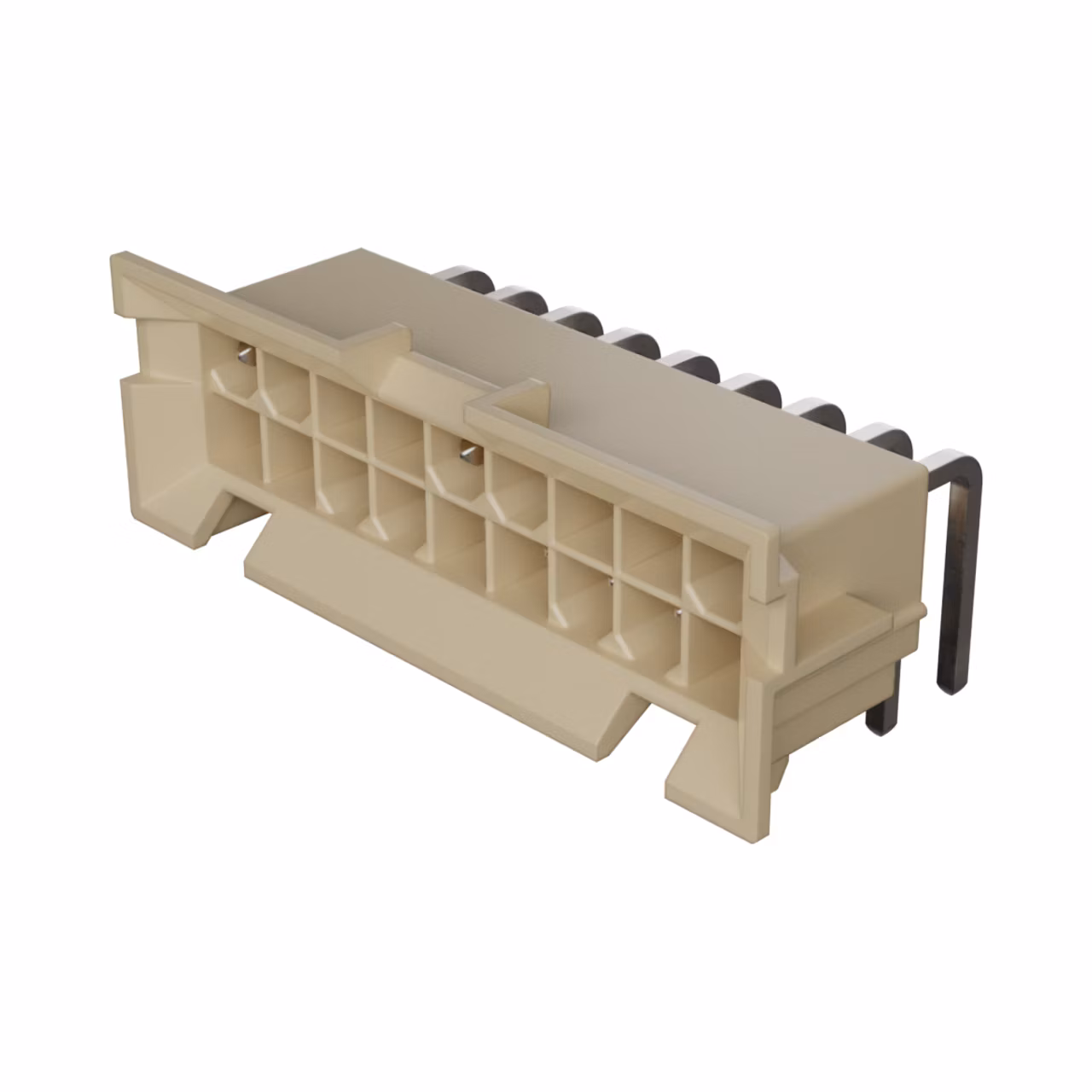 Mini-Fit BMI First Mate / Last Break Header, 4.20mm Pitch, Dual Row, Right-Angle, 18 Circuits, Nylon 6/6 UL 94V-0, Matte Tin (Sn) Plating for sale