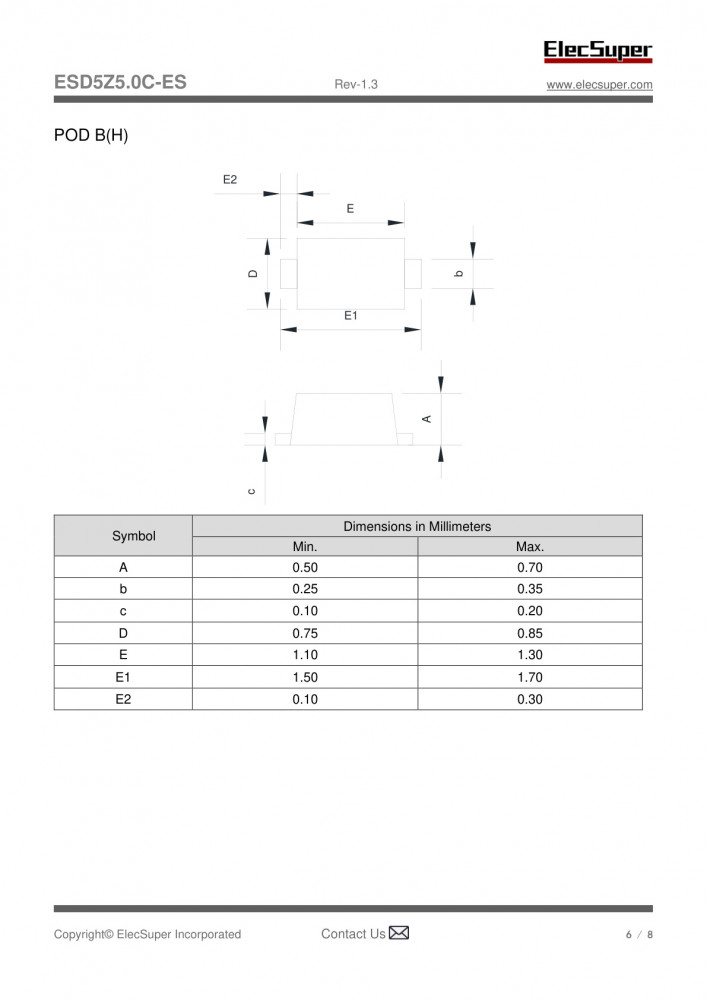 ESD5Z5.0C-ES datasheet page 6