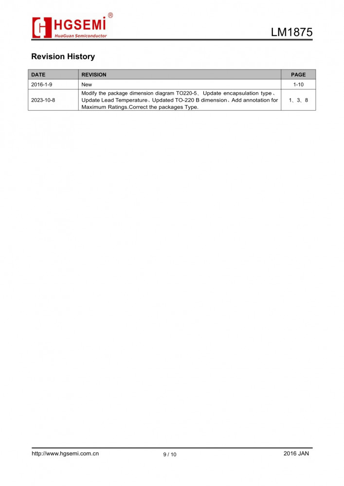 LM1875TB datasheet page 9