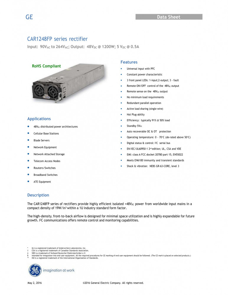 CAR1248FPBC-Z01A datasheet page 1