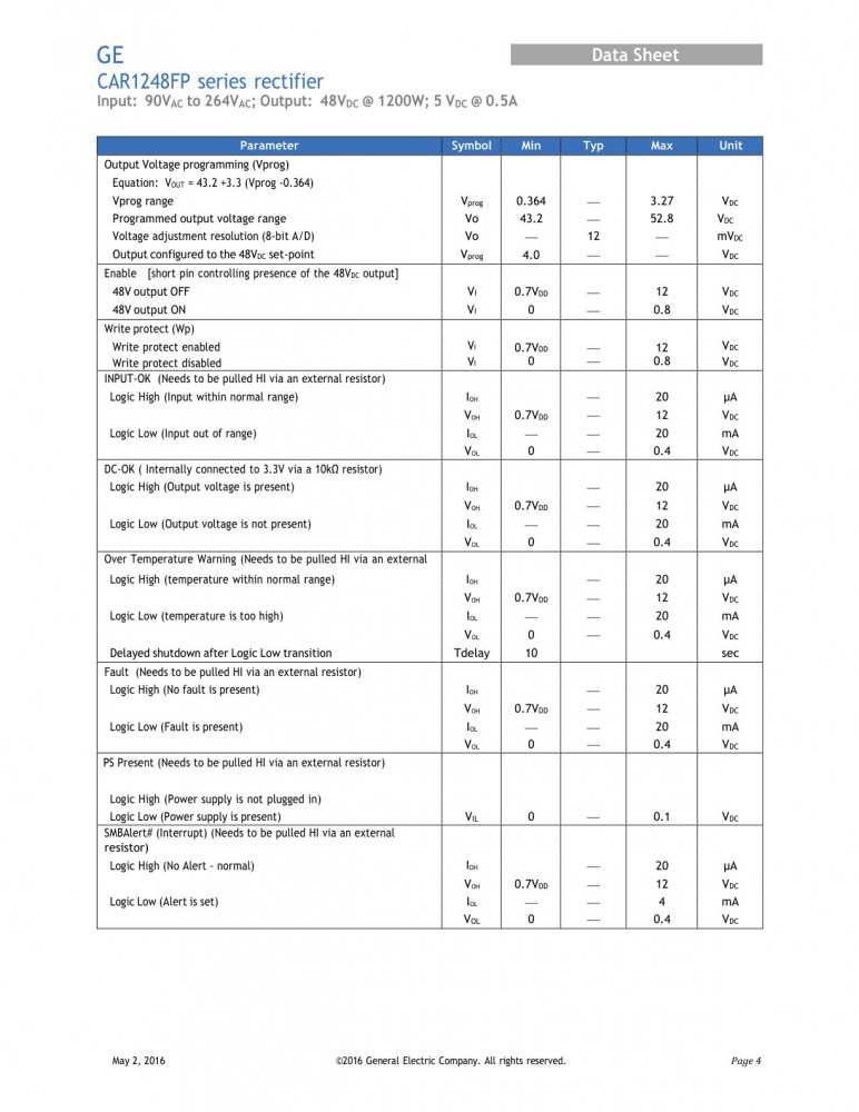 CAR1248FPBC-Z01A datasheet page 4