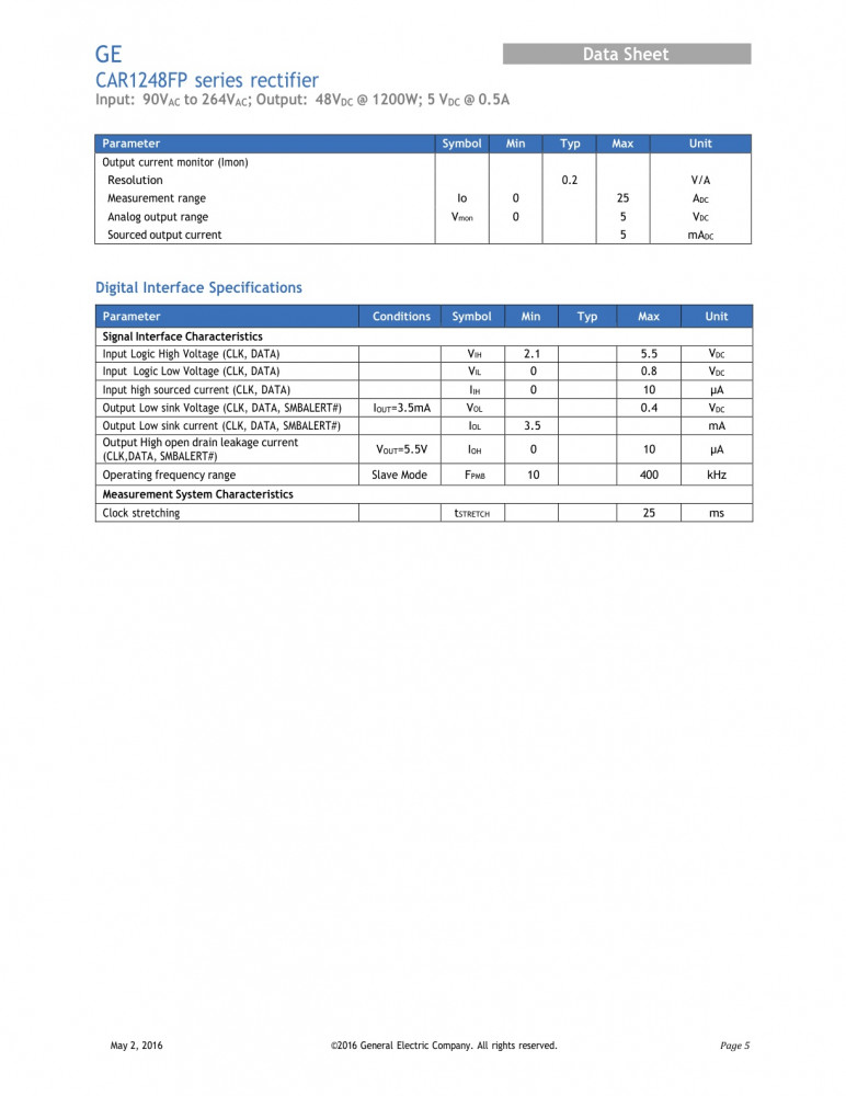 CAR1248FPBC-Z01A datasheet page 5