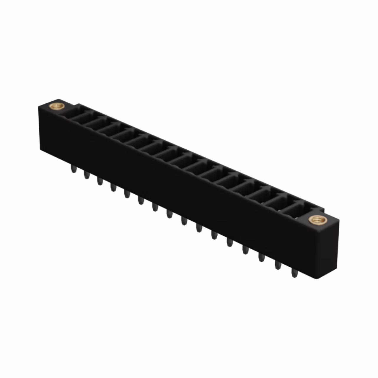 3.81mm Pitch Eurostyle Vertical PCB Header, with Threaded Retention Inserts, 16 Circuits for sale