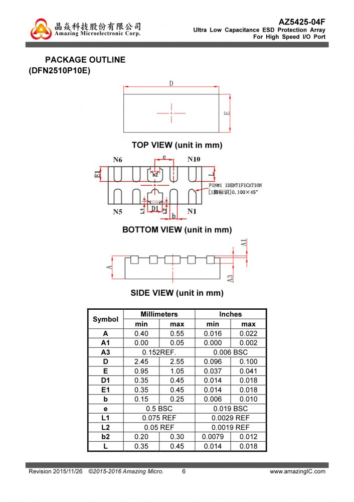 AZ5425-04F datasheet page 6