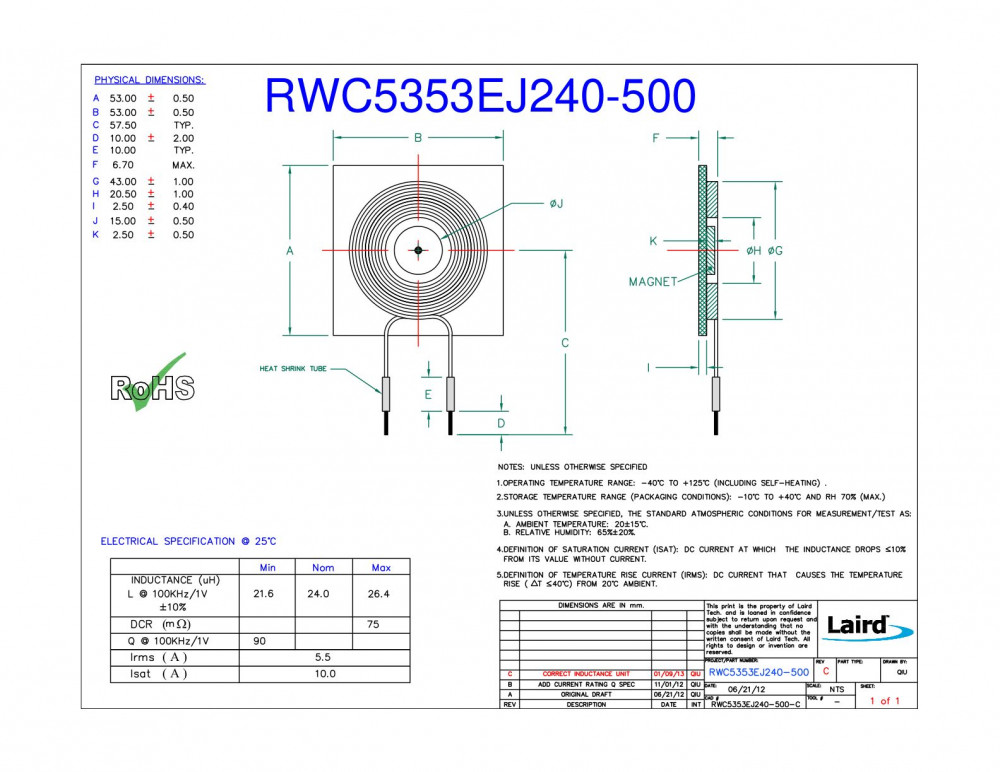 Laird RWC5353EJ240 technical drawing preview