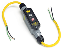 Super-Safeway GFCI Multiple Outlet Box with Ground Continuity Monitor, Open Neutral Relay, (2) NEMA 5-20 Duplex with Flip Lids, 7.62m (25.0') Cord Length, 12/3 SOOW Cord, NEMA 5-20 Plug