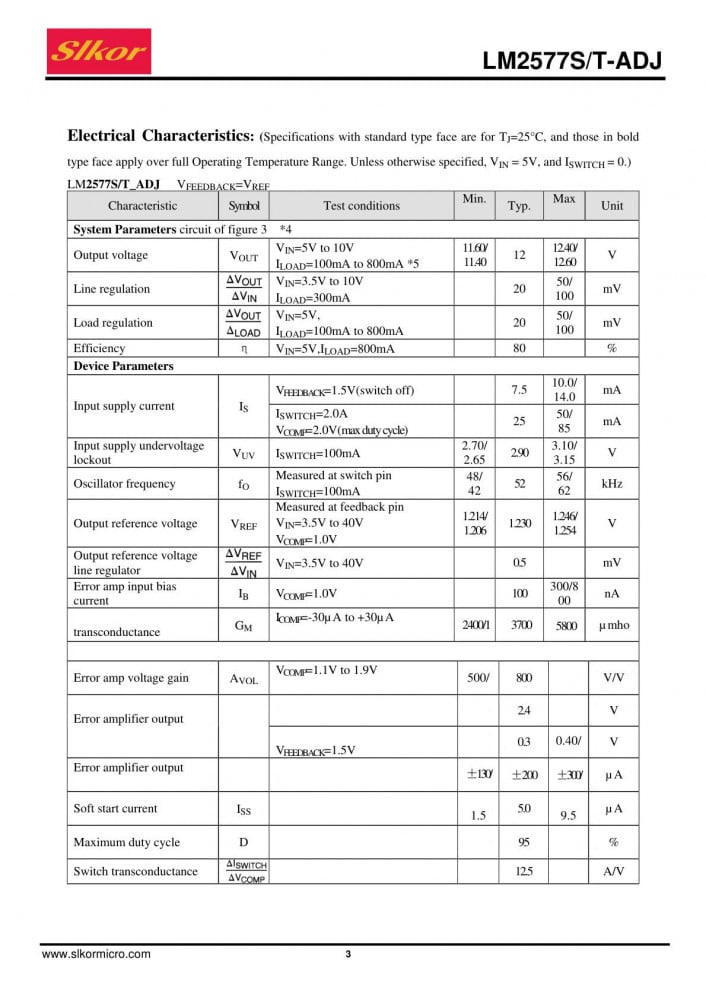 LM2577S-ADJ datasheet page 3