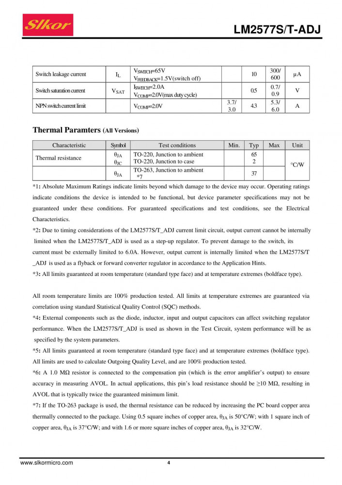 LM2577S-ADJ datasheet page 4