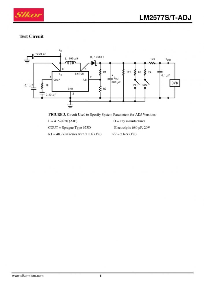 LM2577S-ADJ datasheet page 5