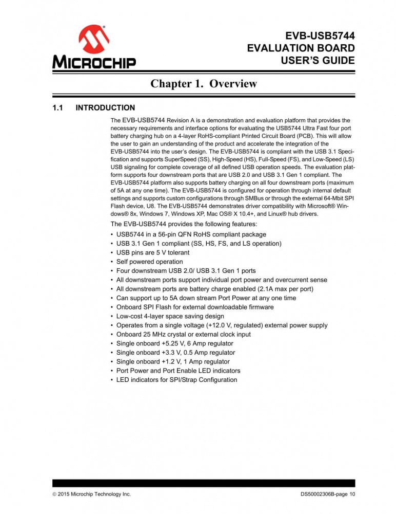 EVB-USB5744 User's Guide page 10