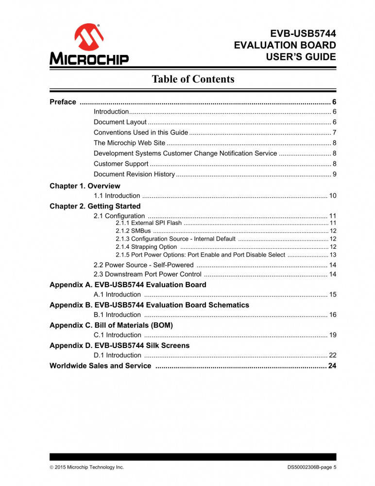 EVB-USB5744 User's Guide page 5