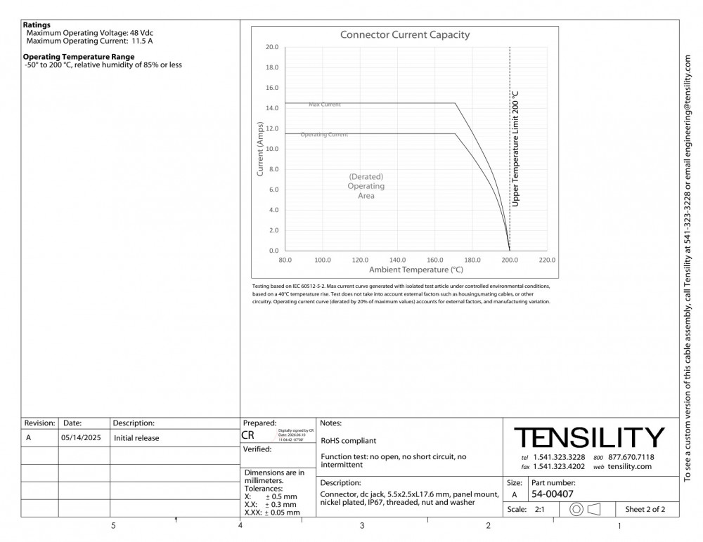 Tensility 54-00407 technical drawing, page 2