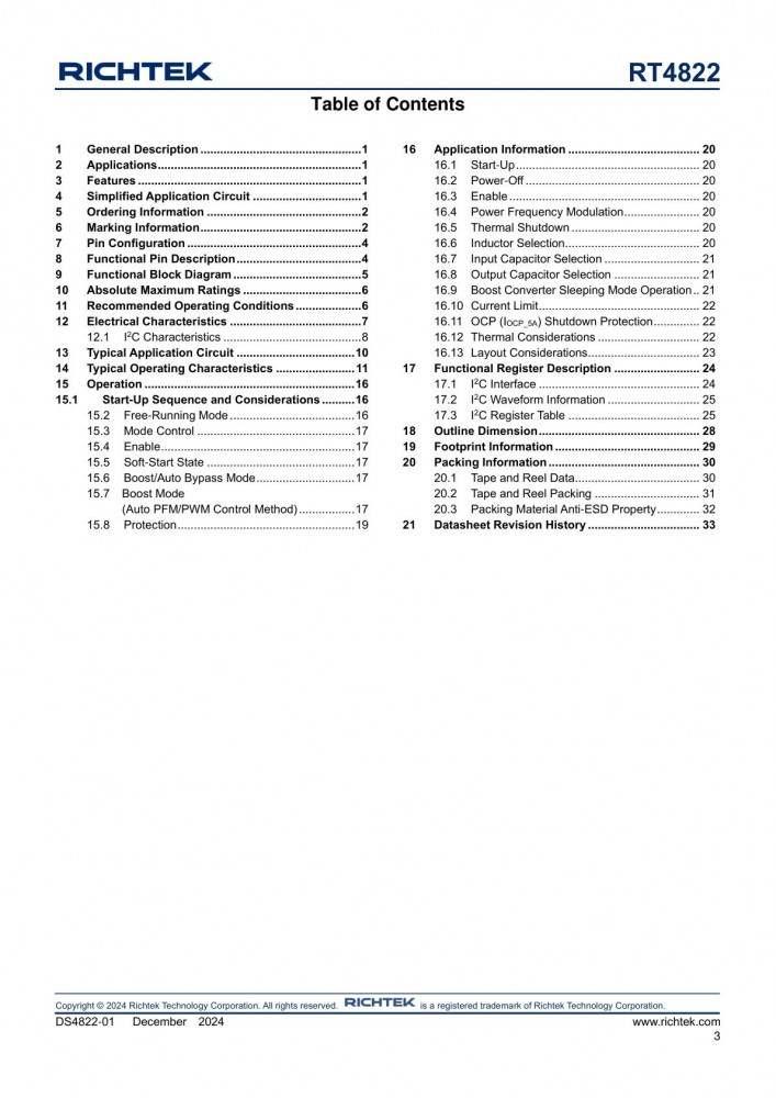 RT4822 datasheet page 3