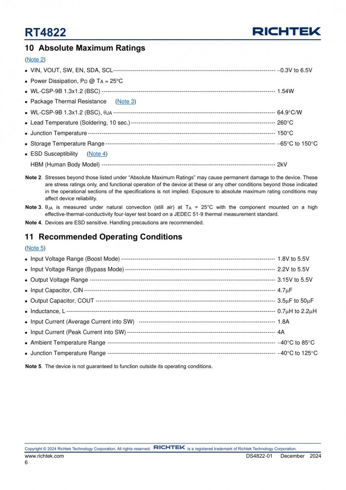RT4822 datasheet page 6