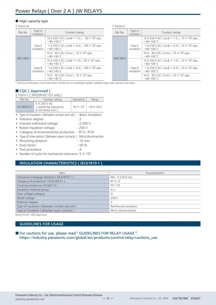 JW relay catalog page 10