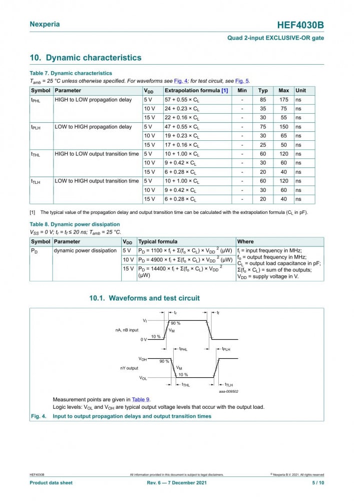 HEF4030BT,653 datasheet page 5