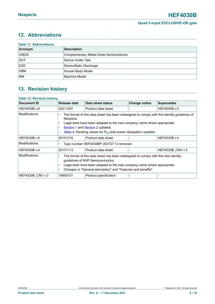 HEF4030BT,653 datasheet page 8