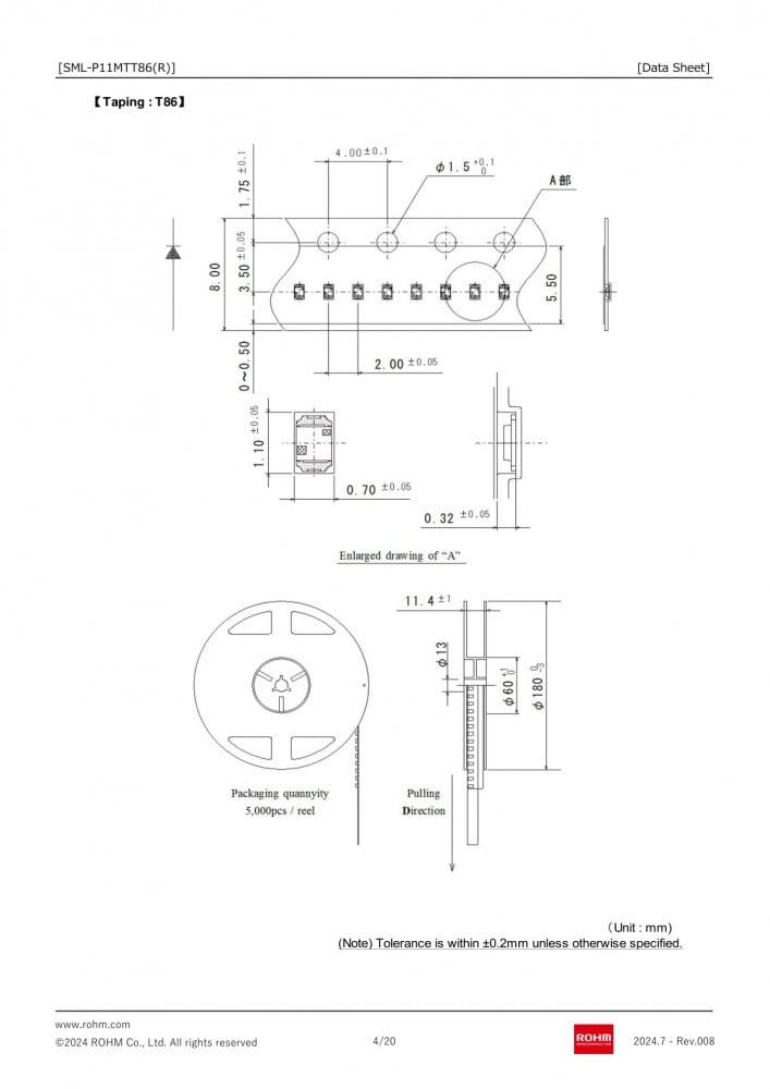SML-P11MTT86R technical document page 4