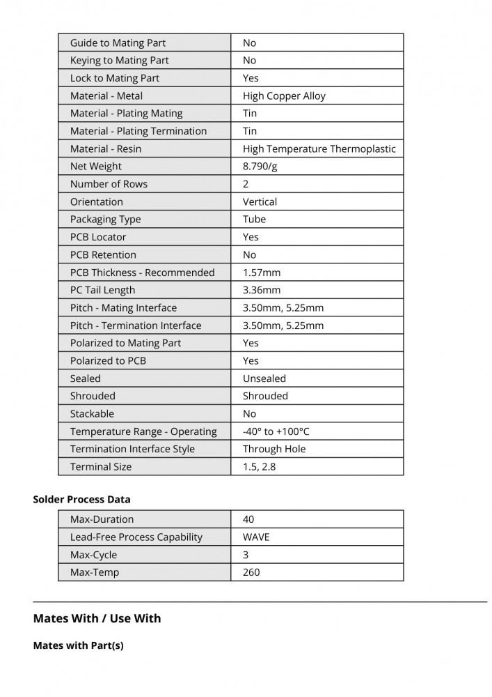 MOLEX 346959101 technical document image 3