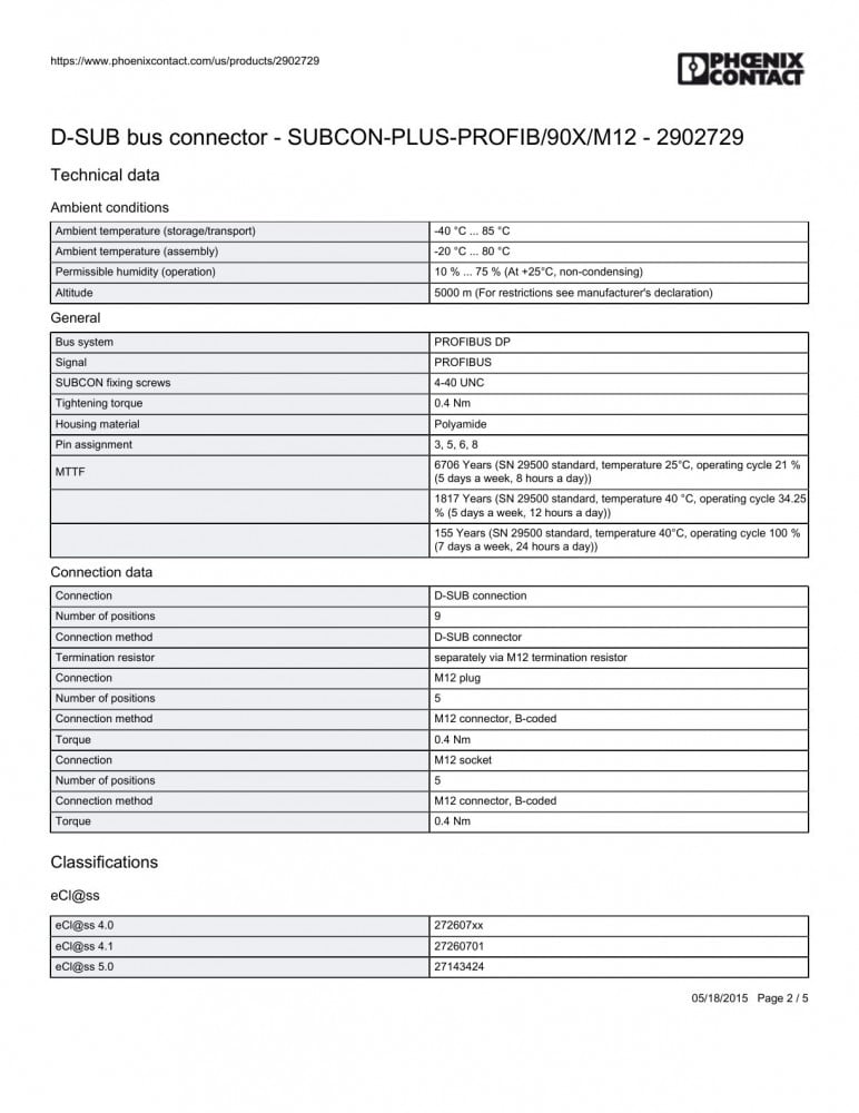 Phoenix Contact 2902729 product document page 2