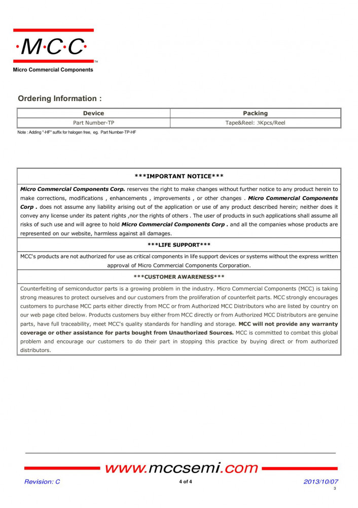 MCC BZT52C5V6-TP datasheet page 4