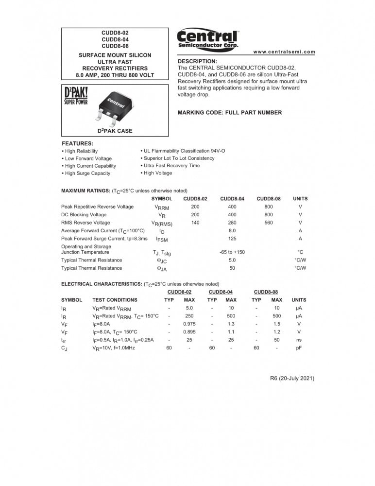CUDD8-02 datasheet page 1