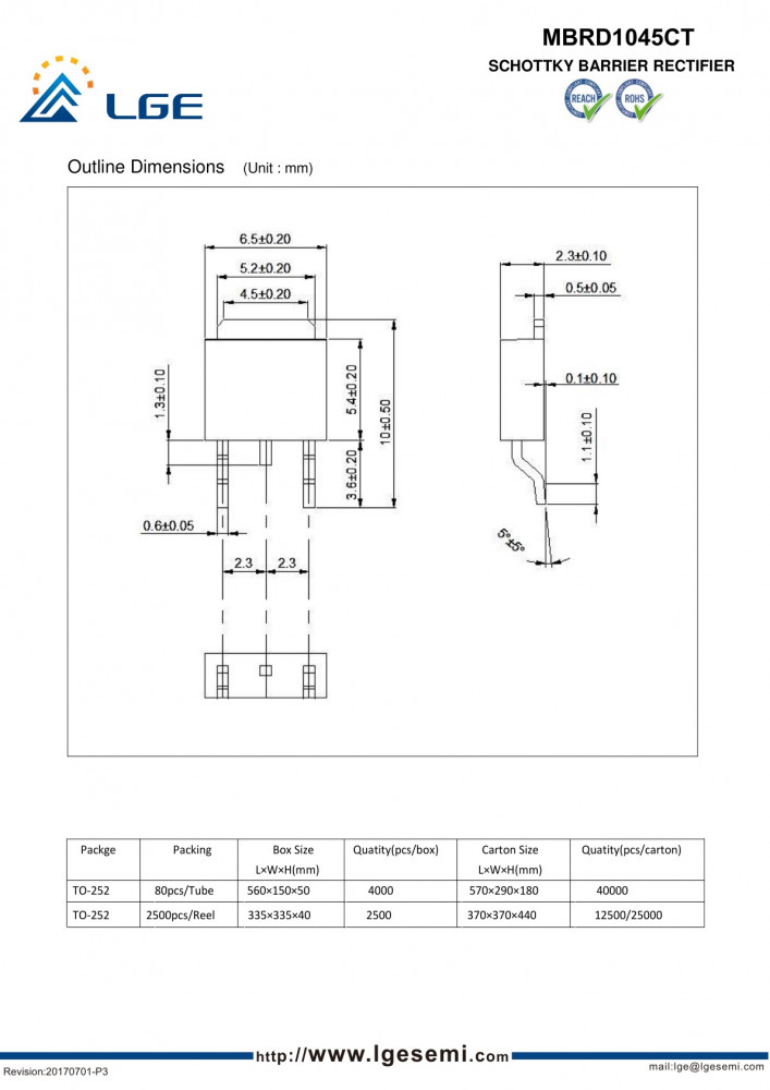 MBRD1045CT datasheet page 3