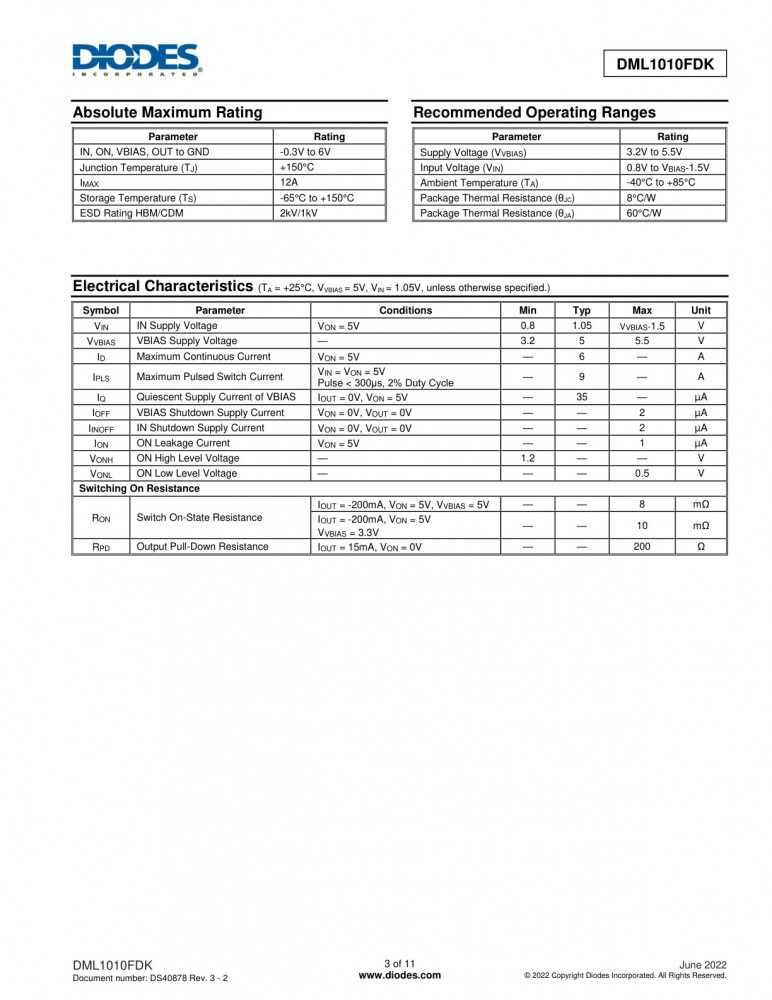 DML1010FDK-7 datasheet page 3