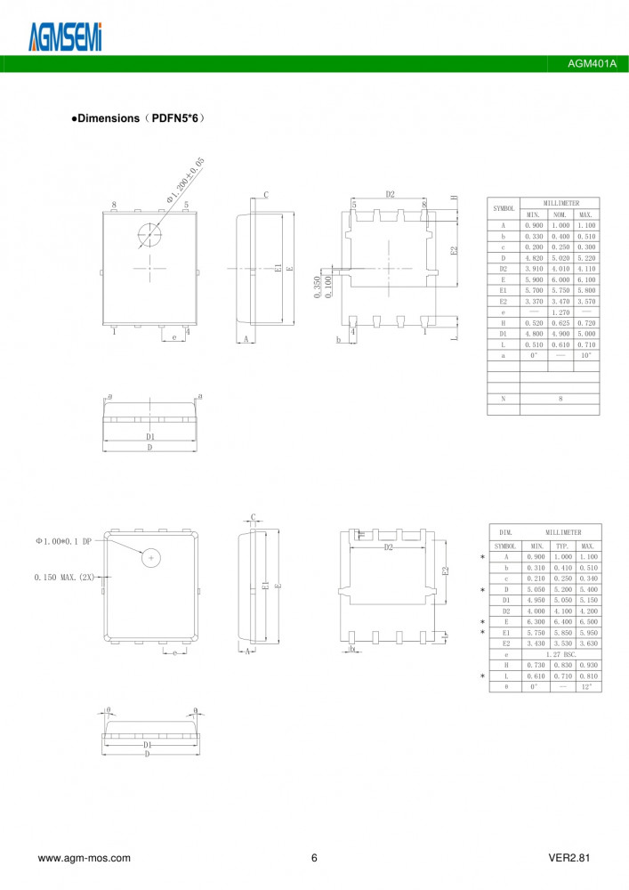 AGM401A datasheet page 6