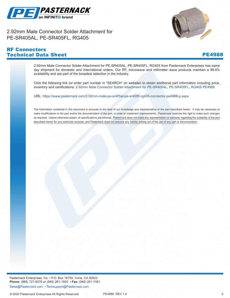PE4988 drawing and assembly page